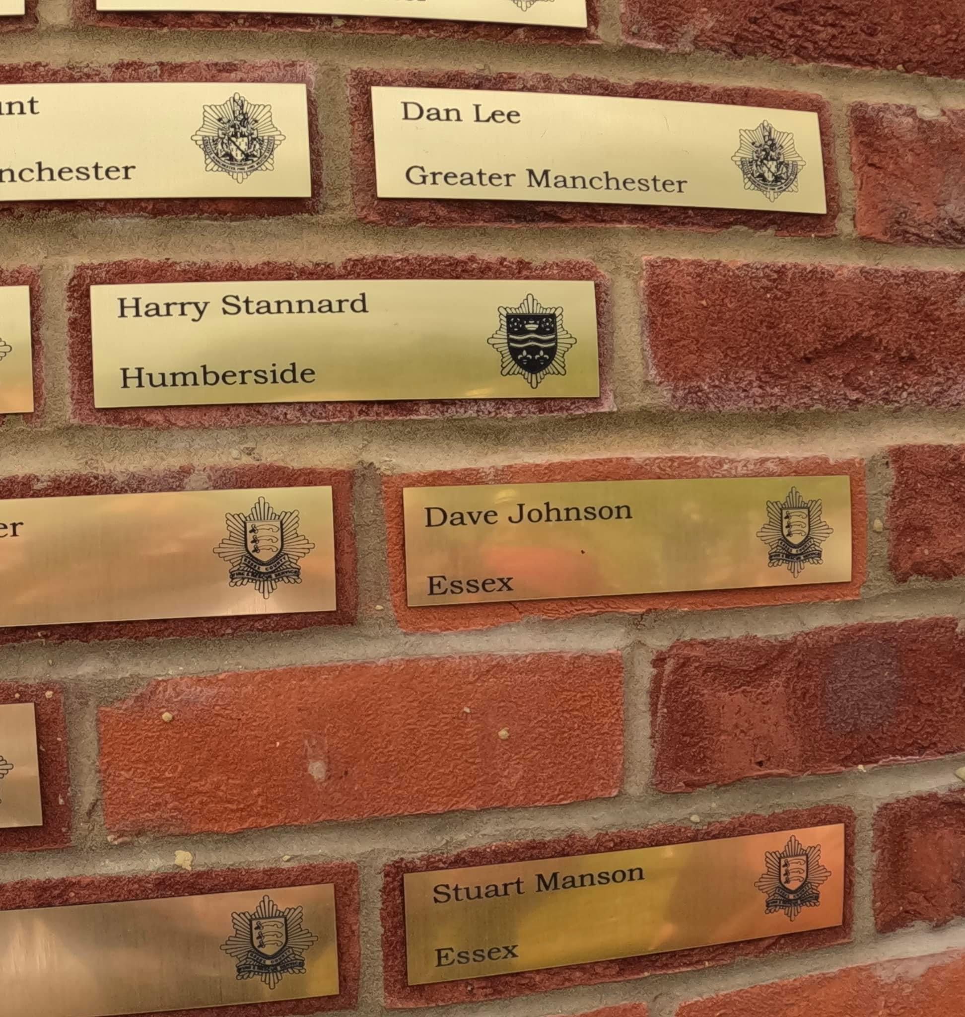 Red Plaque | Honouring Fallen Firefighters